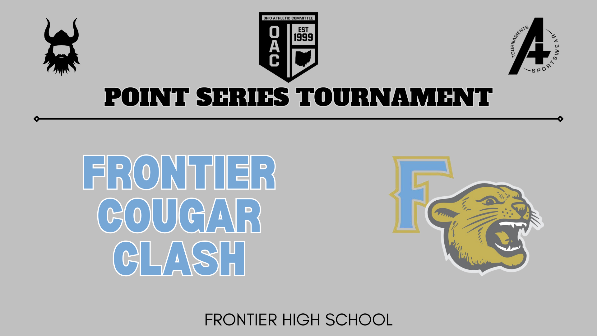 Frontier Cougar Clash BOYS Point Series Tournament | Register | OAC ...